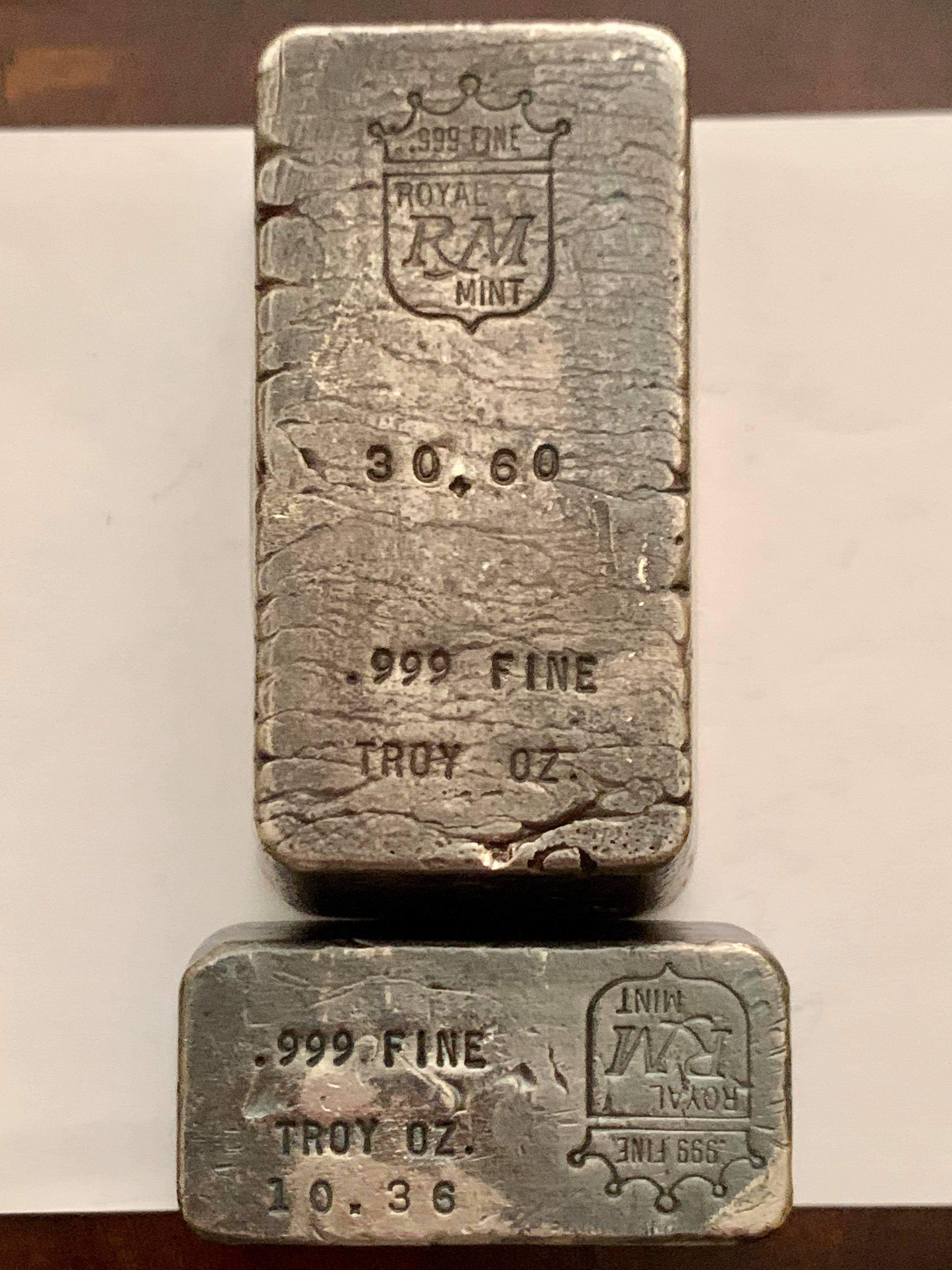 Other Notable “R” Hallmarks – Vintage Silver Bars
